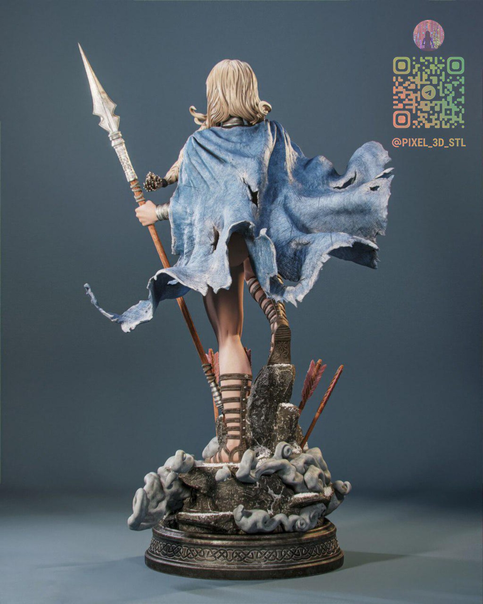 Valkyrie - 3D Printed Figure – 3D Printed Full Body Statue | Miniature ...