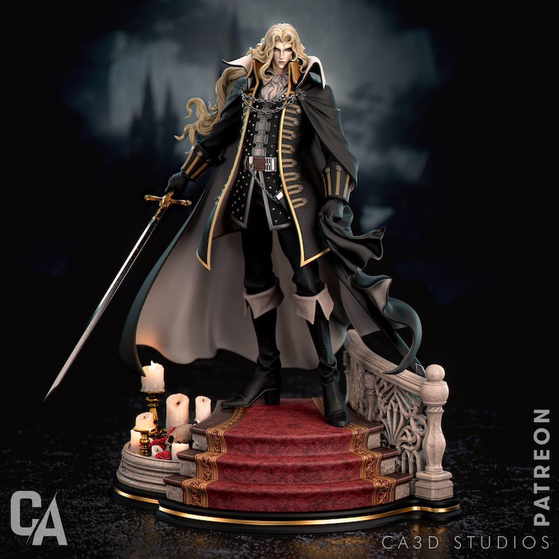 Alucard - 3D Printed Figure – 3D Printed Full Body Statue | Miniature ...