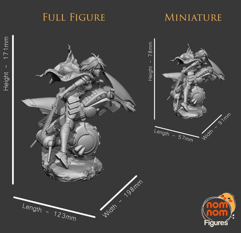 Alita Battle Angel, Gally - 3D Printed Figure – 3D Printed Full Body ...