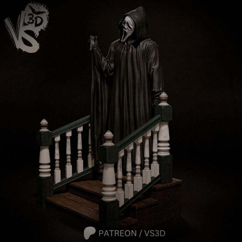 Ghostface - 3D Printed Figure – 3D Printed Full Body Statue | Miniature ...