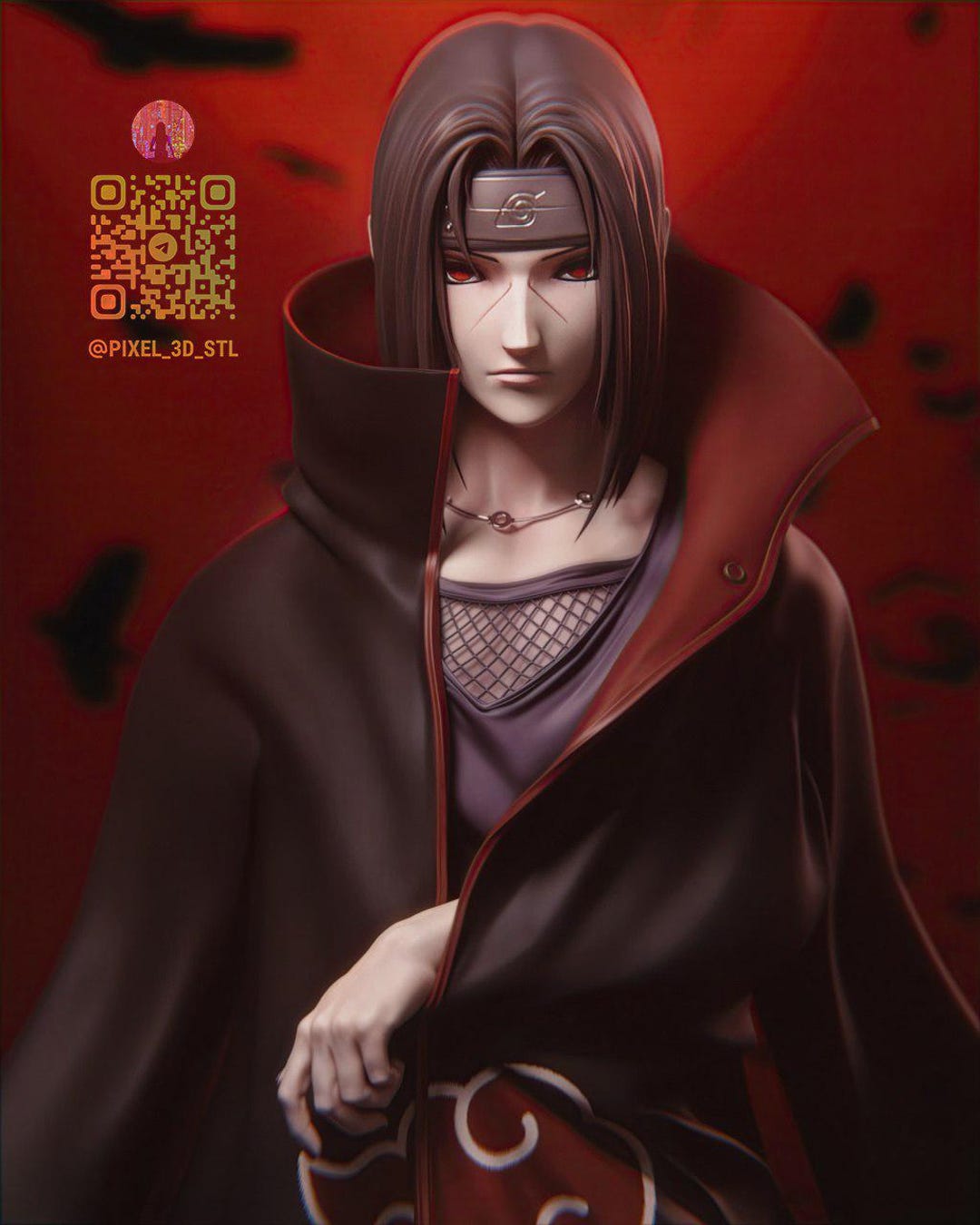 Itachi Uchiha, Naruto - 3D Printed Figure – 3D Printed Statue ...