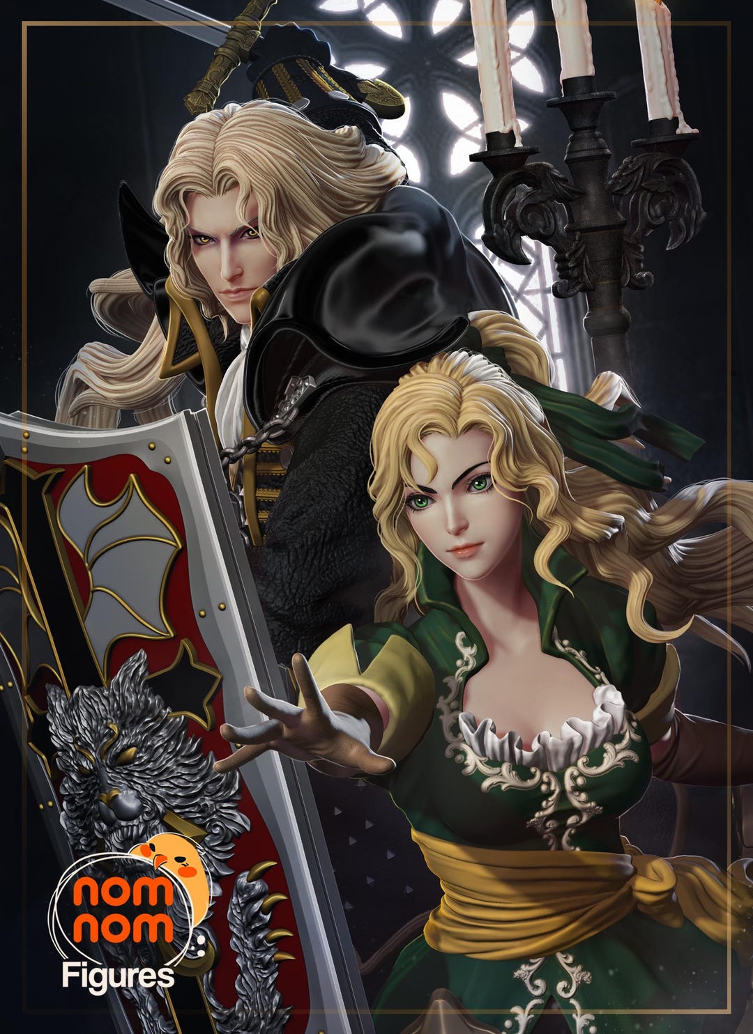 Alucard and Maria- 3D Figure – 3D Printed Full Body Statue | Miniature ...
