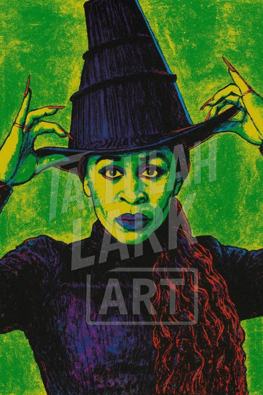 Elphaba / Wicked Inspired Art Print *digital Art Print of Original* - Etsy