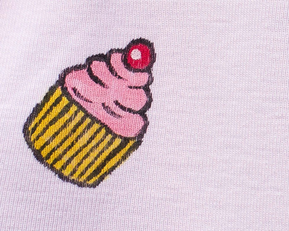 Pale Pink T-shirt With Cupcakes Size M Hand Painted T-shirt | Etsy