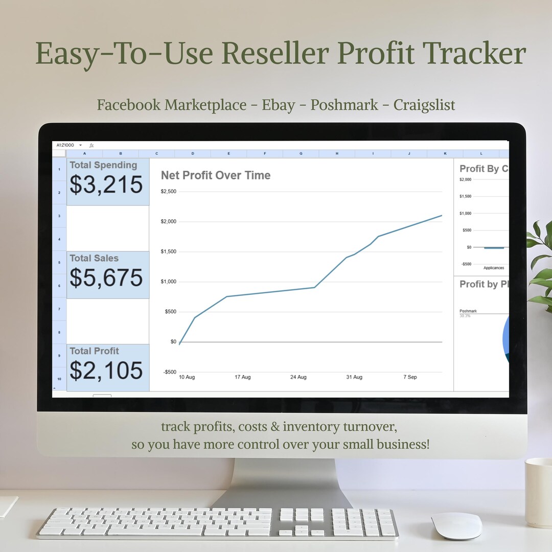 Reseller Spreadsheet for Simple Revenue Tracking | Google Sheets ...