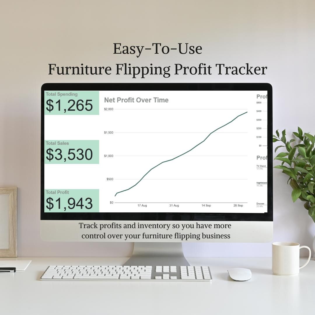 Furniture Flipping Spreadsheet Revenue & Profit Tracking | Google ...