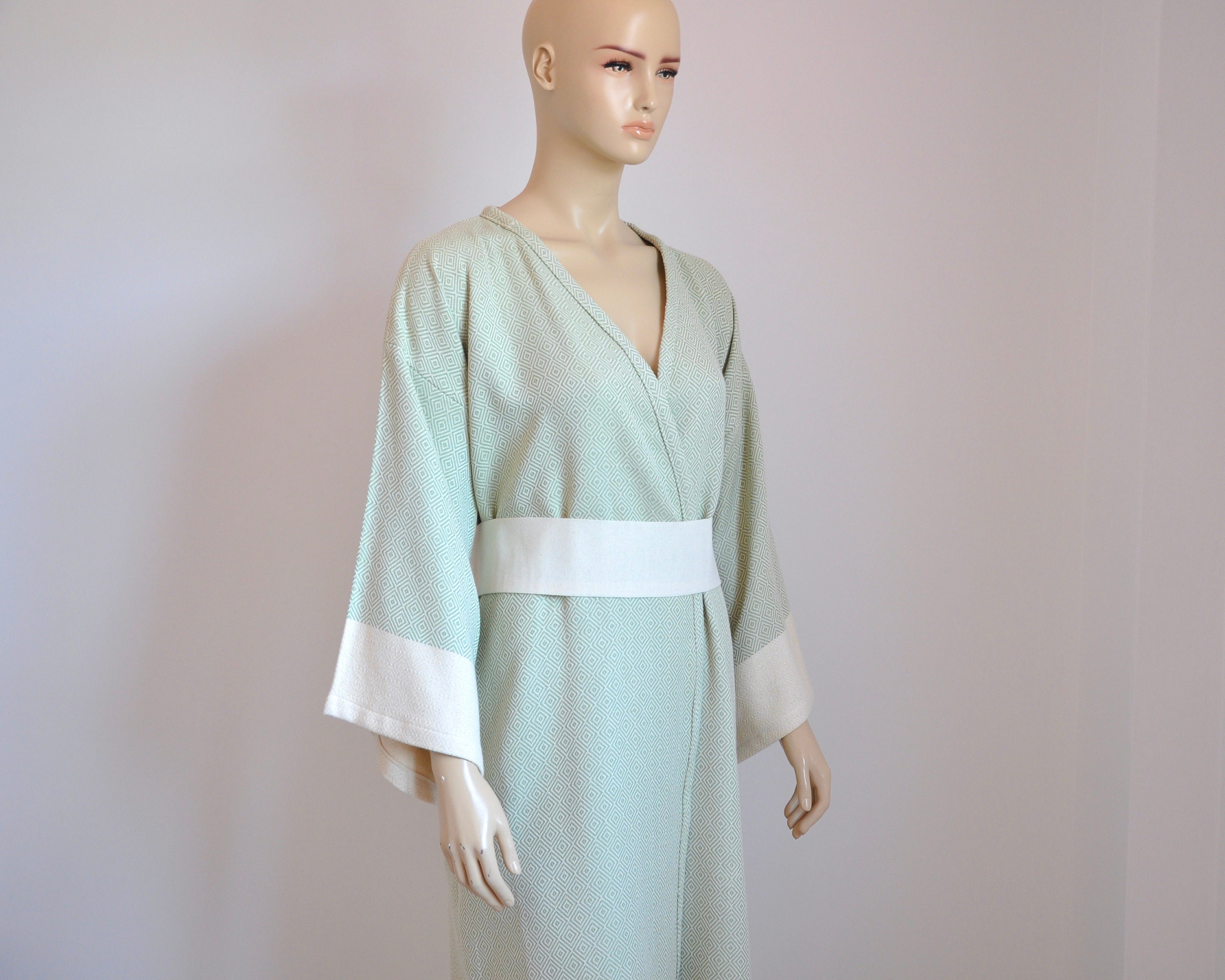 Cotton Robe Kimono Robe Peshtemal Bath Robe Turkish Bath Towel | Etsy