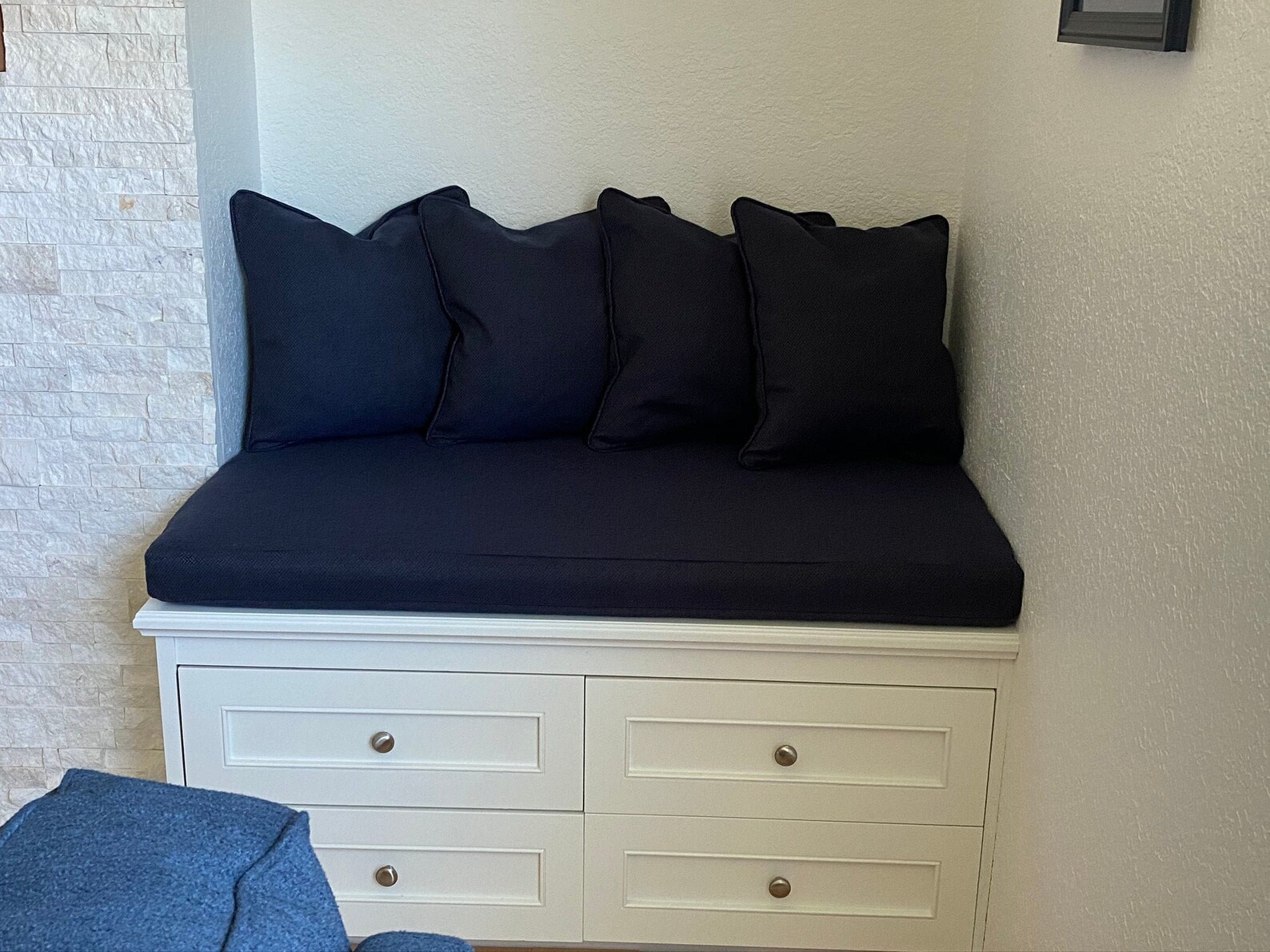 Custom Velvet Bench and Trapezoid Cushions in a Wide Variety of Fabrics ...