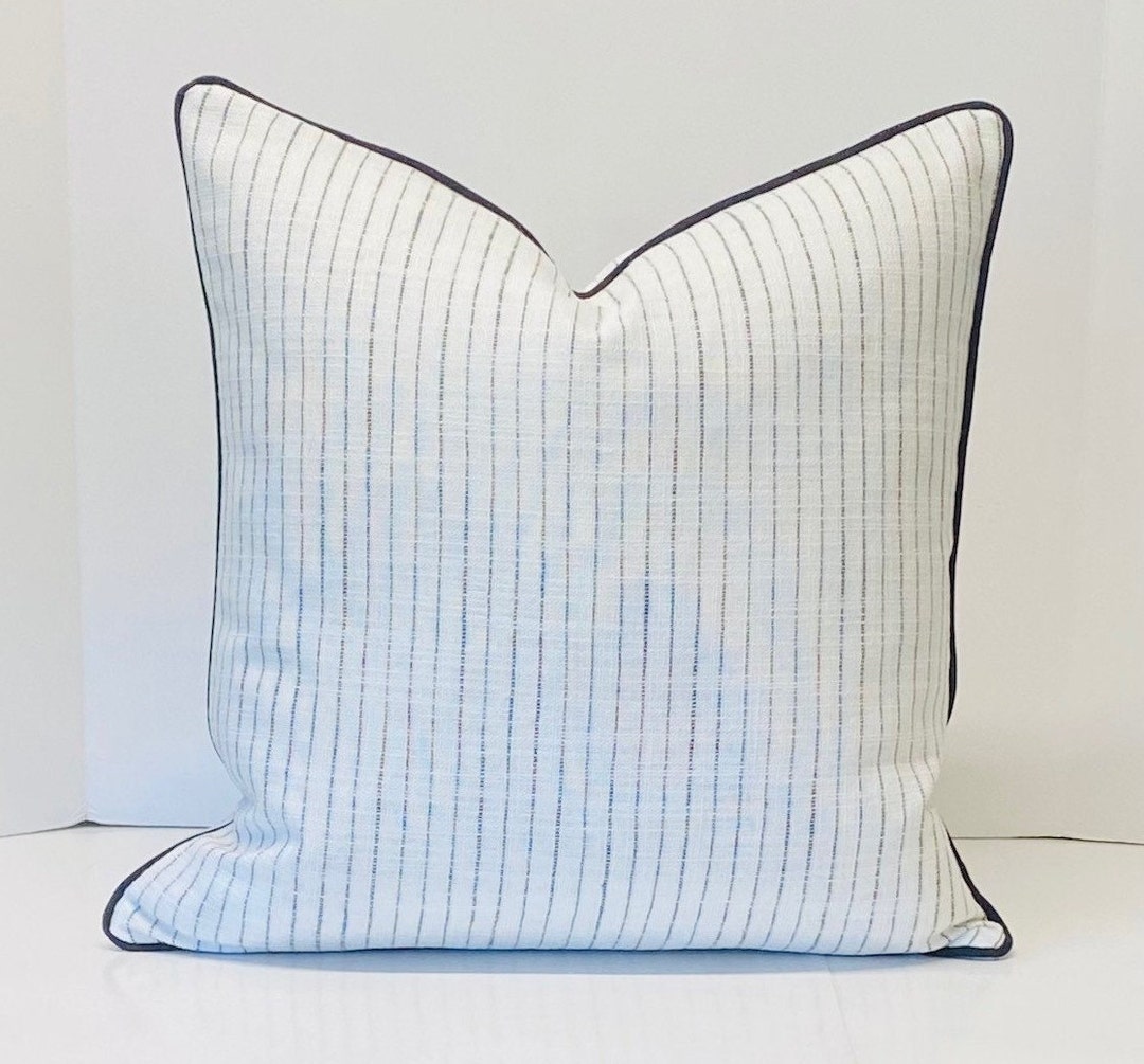 Decorative Pillow Cover in Tonic Living Lennon Stripe Fabric - Etsy