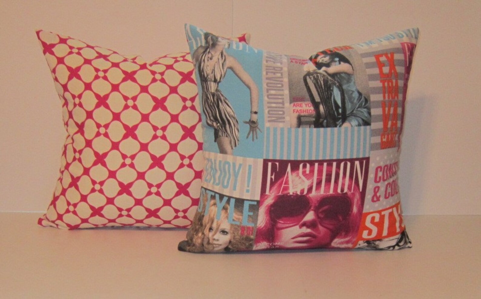 Retro Pillow Cover in Fashion Magazine | Etsy