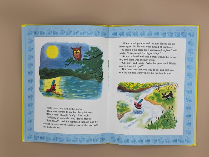 Scuffy the Tugboat: 1955 Vintage Little Golden Book - Etsy
