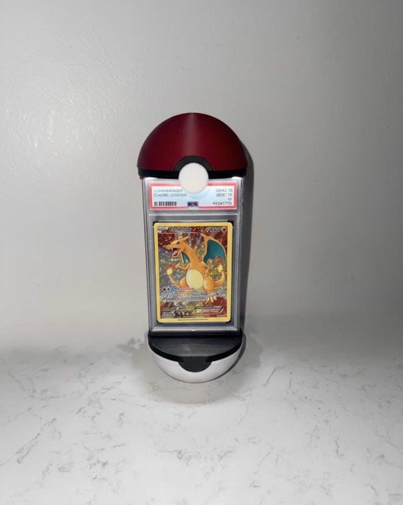 Pokemon Pokeball Card Display Case With LED - Etsy