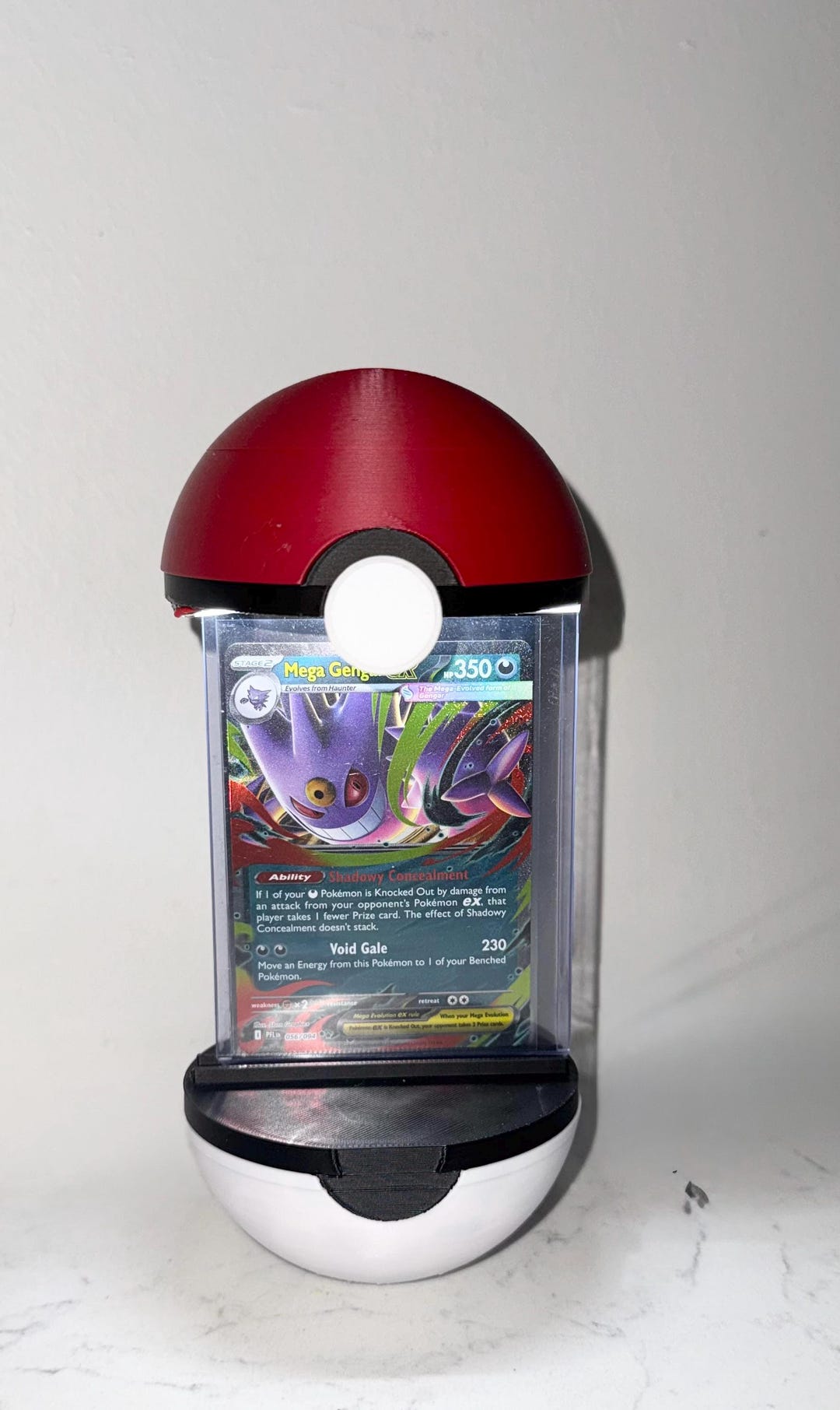 Pokemon Pokeball Card Display Case With LED - Etsy