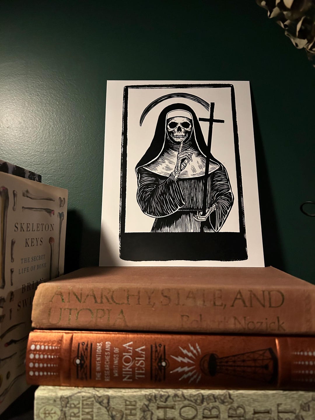 Quiet Sin - Reaper Nun Tarot - Cardstock Print 8.5x11 - Etsy