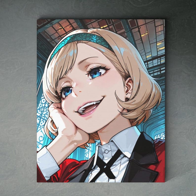 Itsuki Sumeragi - Kakegurui Anime Art Print: Matte Canvas, Stretched - Etsy
