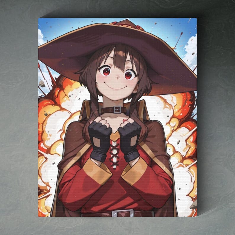 Megumin - Konosuba Anime Wall Art Print - Konosuba Anime/manga Home ...