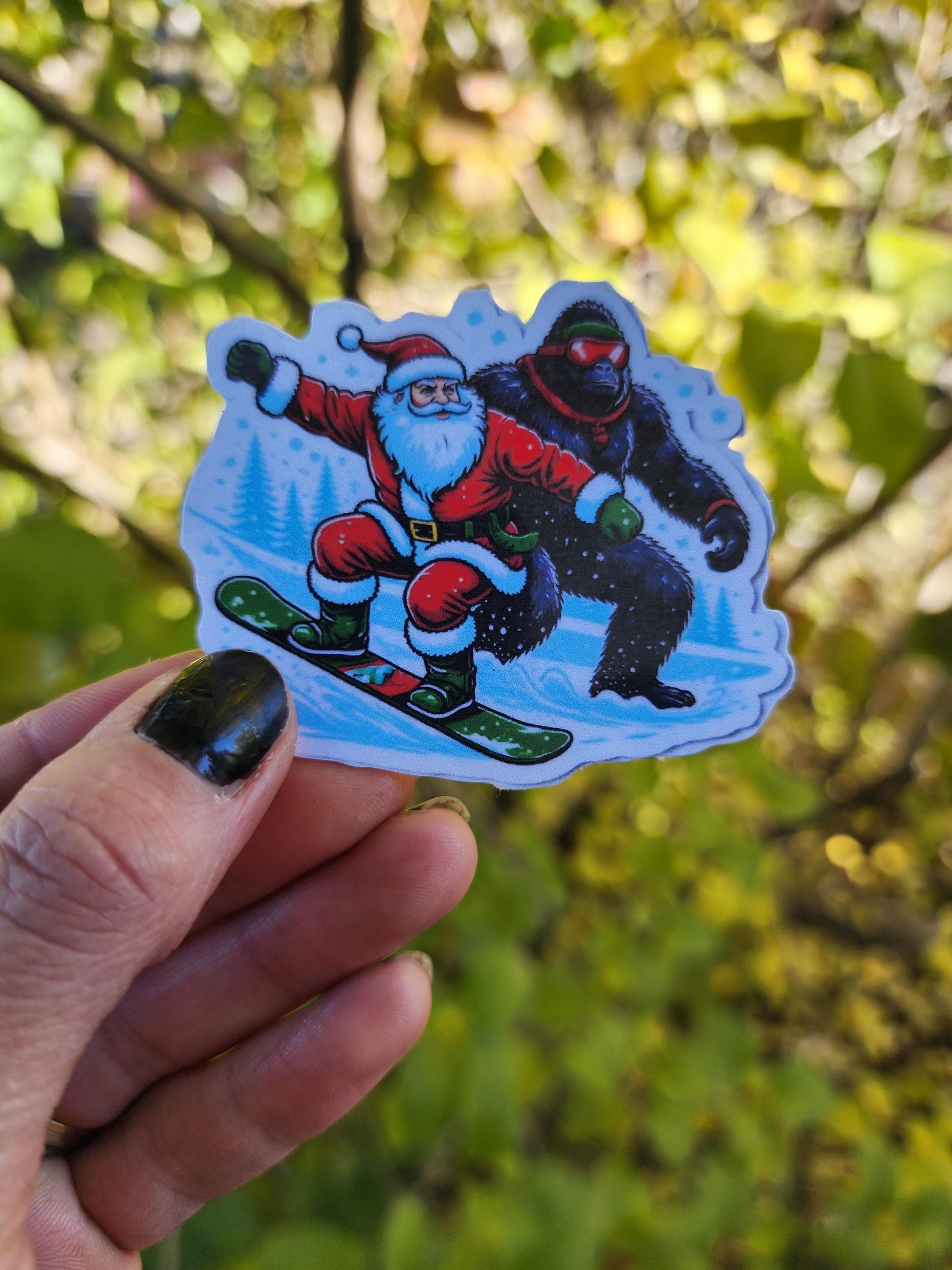 Santa Adventure Sticker Pack – Bigfoot, Dragon, T-rex, Alien ...