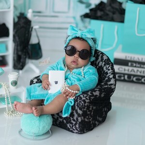 Newborn Photography Prop Robe With Matching Headband and Slippers - Etsy