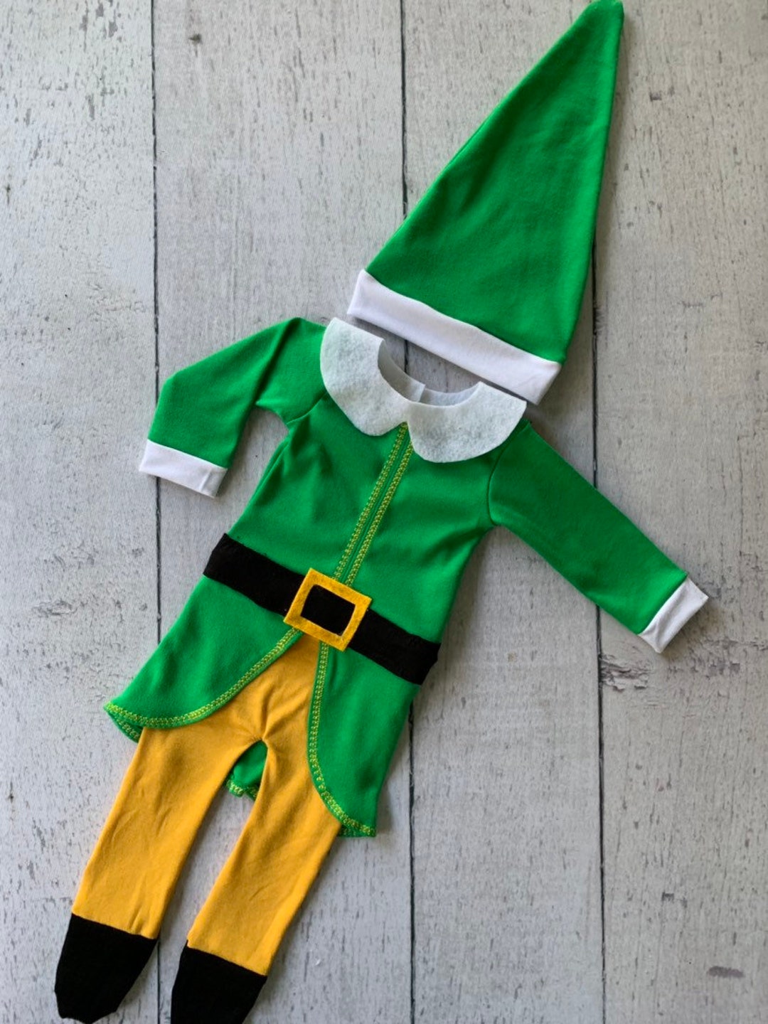 3-6 Month Green Elf Set /baby Prop Set / Green Elf Costume / Christmas ...