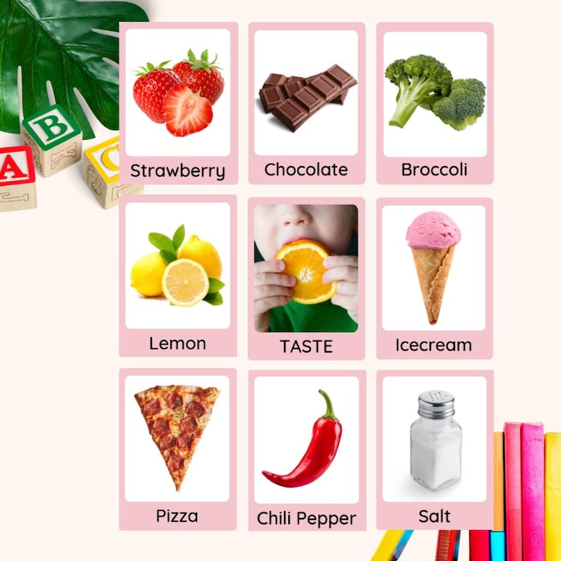 5 Senses Flashcards | Montessori Preschool Printable | Sensory Learning ...