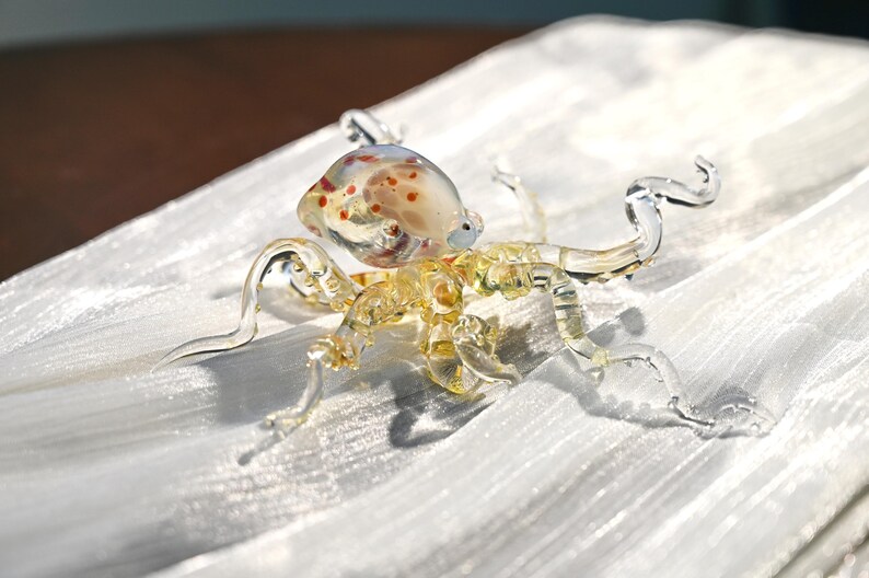 Handmade Glass Octopus Sculpture | Ocean Decor, Marine Gift - Etsy