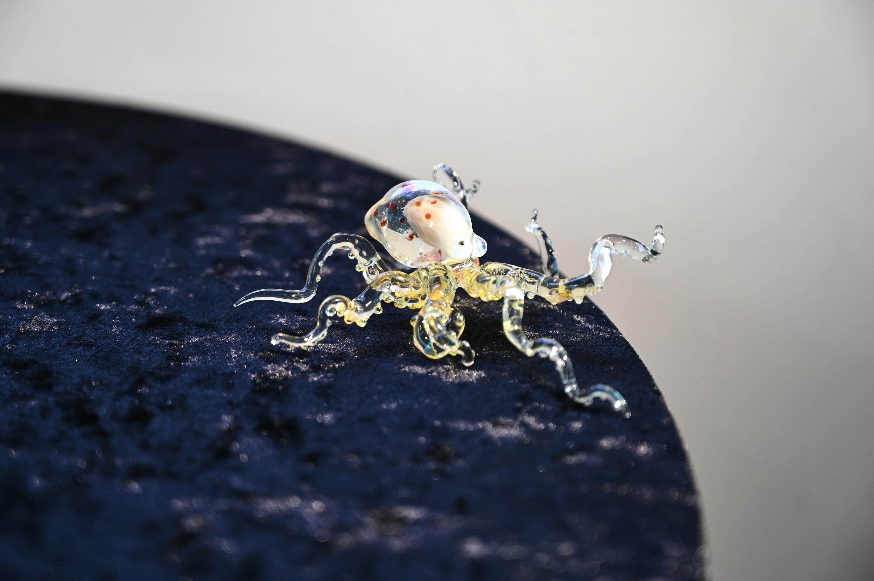 Handmade Glass Octopus Sculpture | Ocean Decor, Marine Gift - Etsy