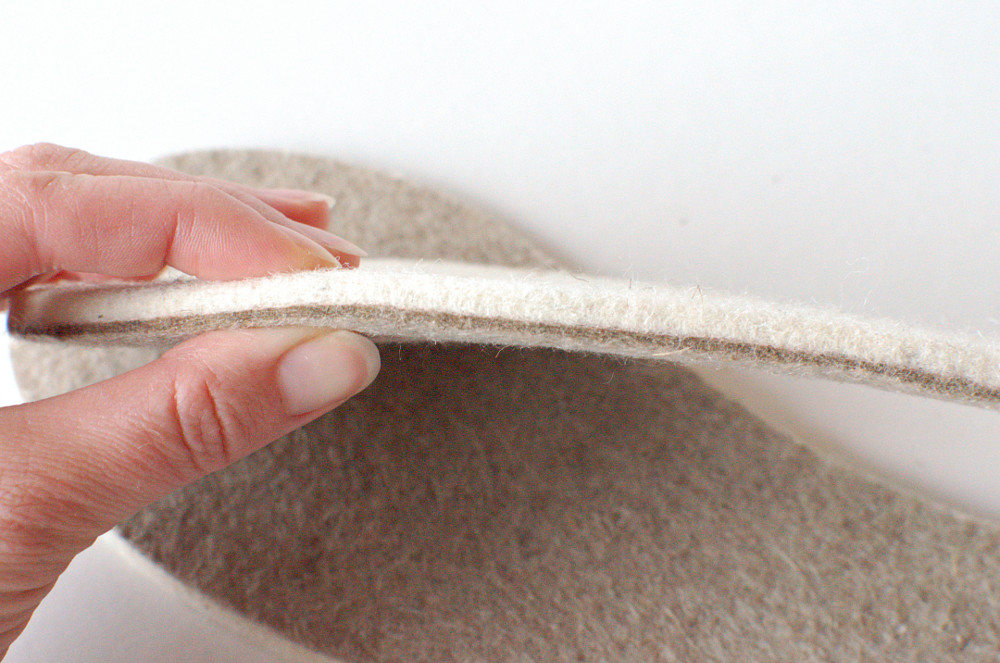 Natural Felted Wool Flax Insoles, Felted Soles for Crochet Slippers - Etsy