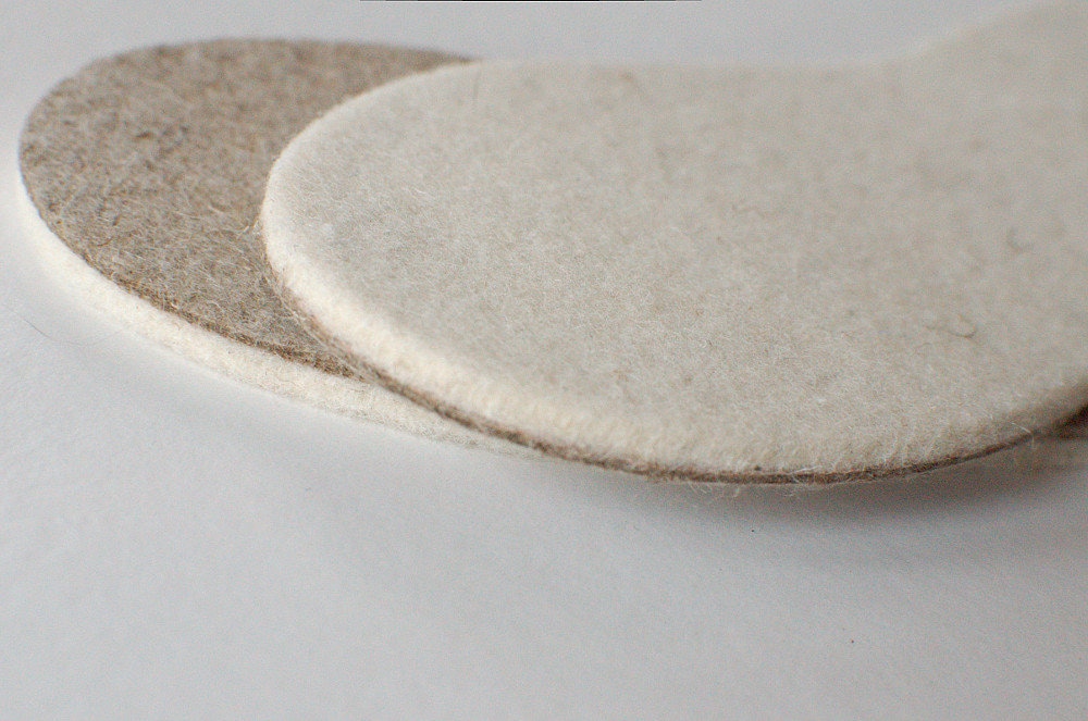 Natural Felted Wool Flax Insoles, Felted Soles for Crochet Slippers - Etsy