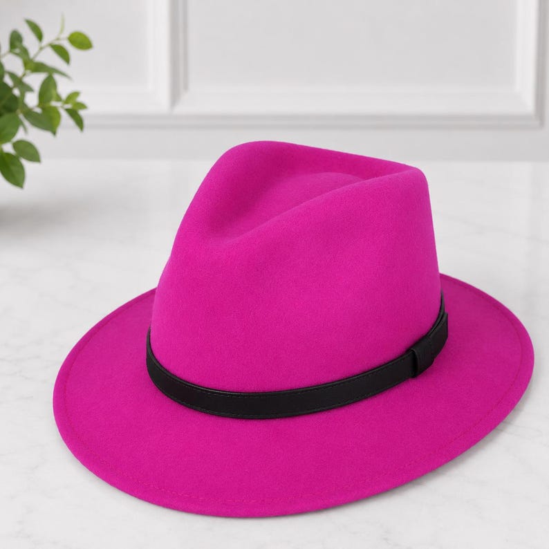 Wool Fedora Hat | Wide Brim, Crushable, Packable, Mens Travel Fedora - Etsy