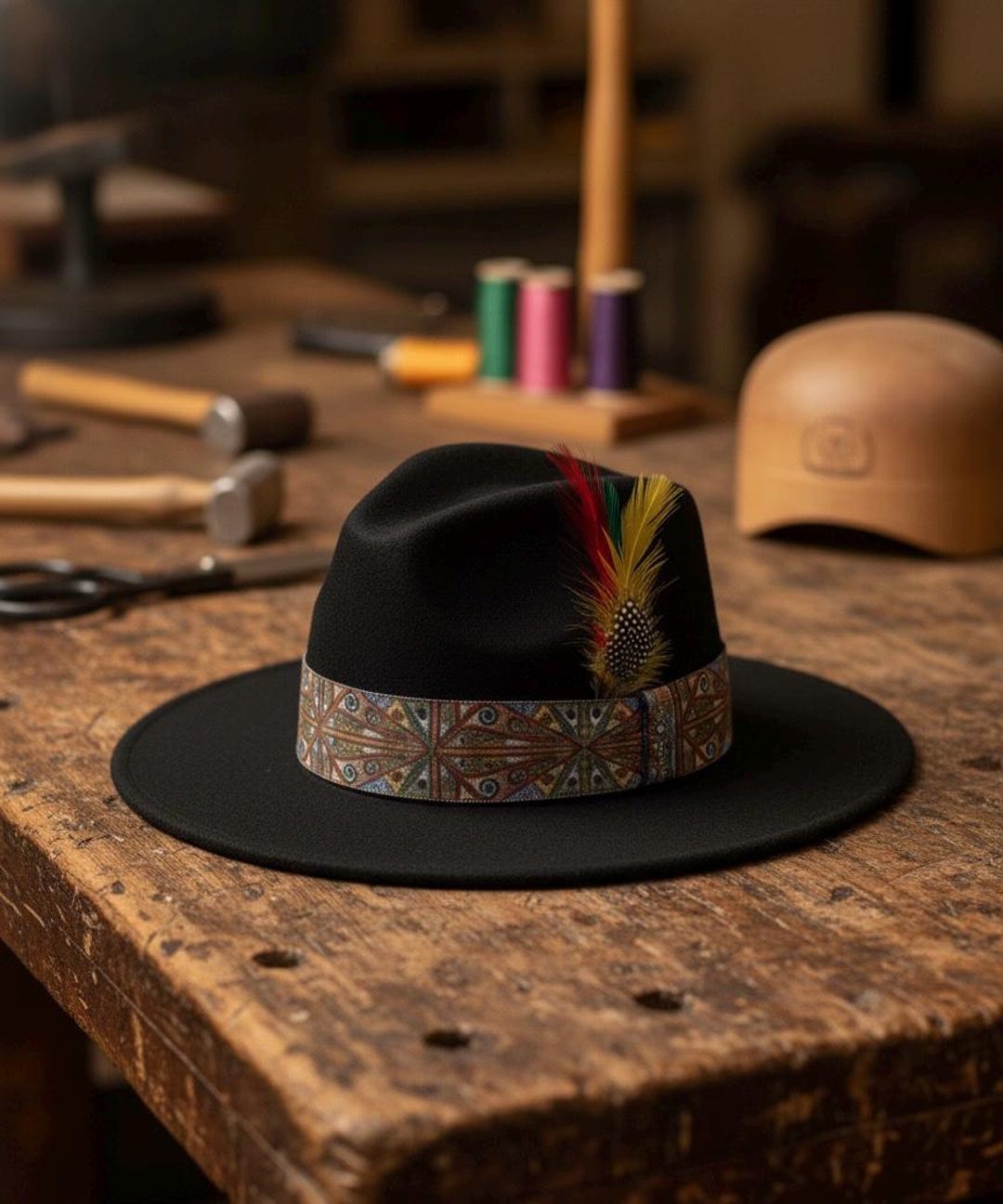 Crushable Wool Fedora Hat, Packable Black Travel Hat, Handmade - Etsy