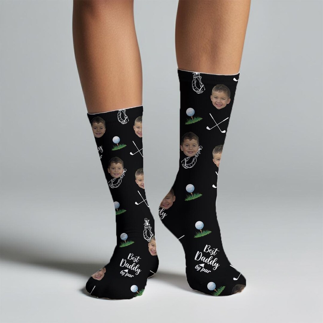 Custom Photo Golf Socks, Gift for Dad - Etsy