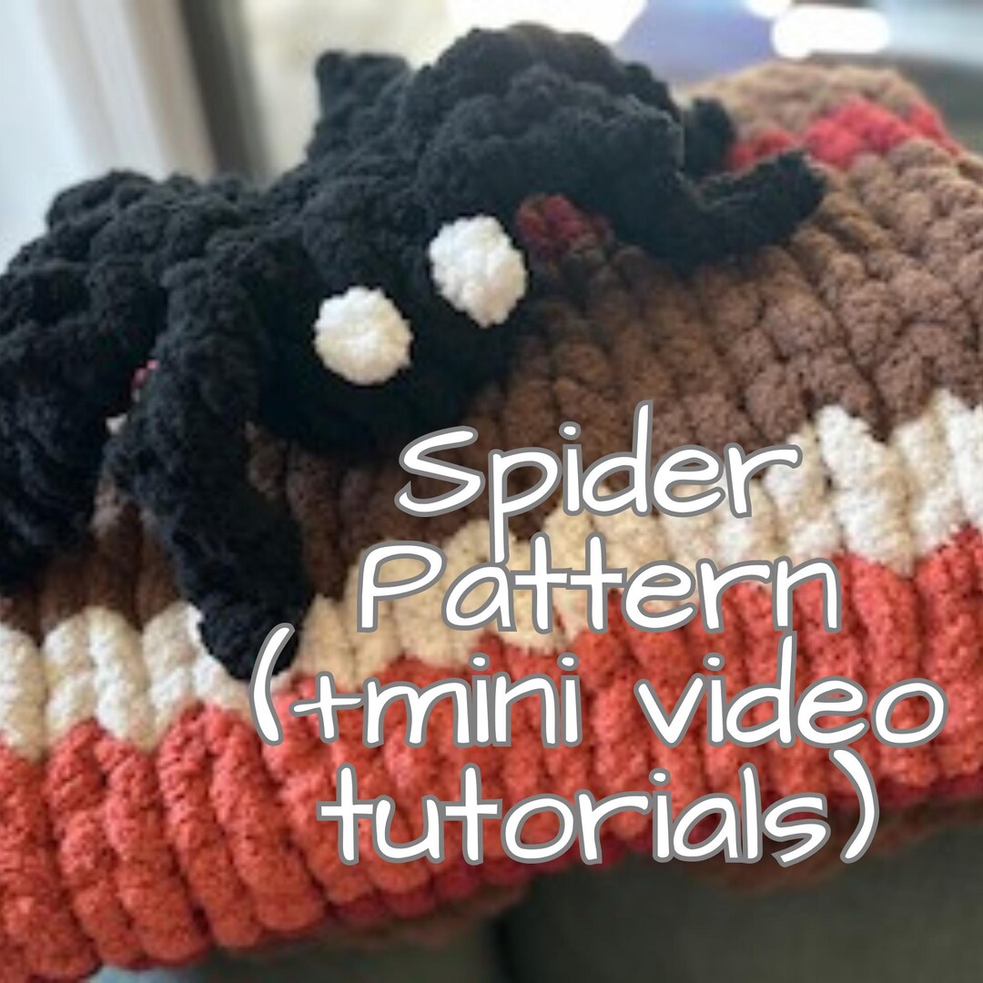 Chunky Yarn Spider Pattern | Halloween DIY Tutorial | Cozy Fall ...