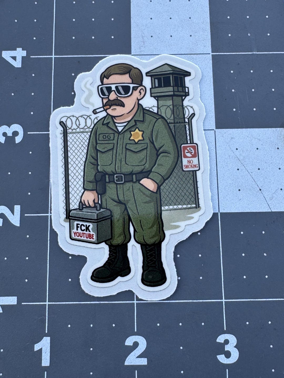 Correctional Officer Sticker Prison Guard Sticker Angry Officer Police ...