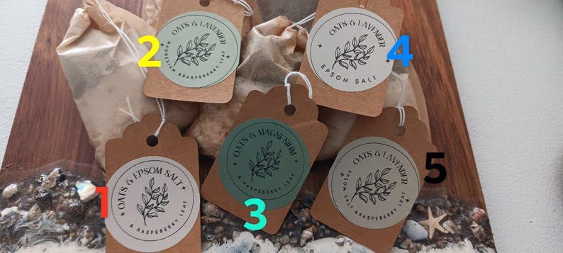 Organic Bath Tea Bags: Calming Herbal Soak, Homemade - 4pk/8pk - Etsy