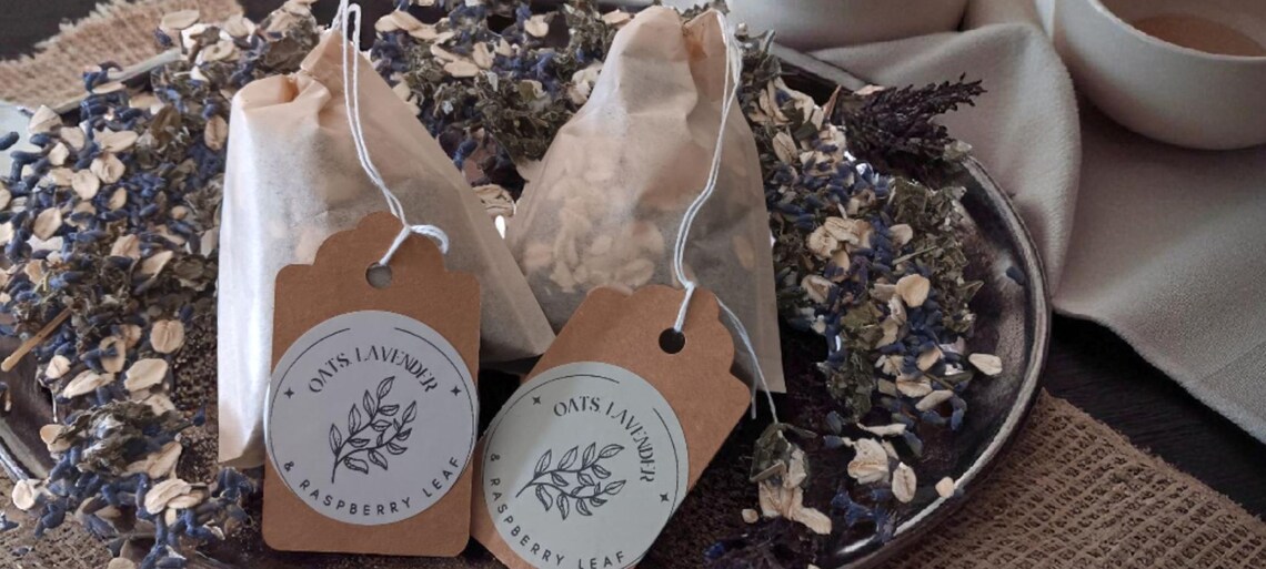 Organic Bath Tea Bags: Calming Herbal Soak, Homemade - 4pk/8pk - Etsy