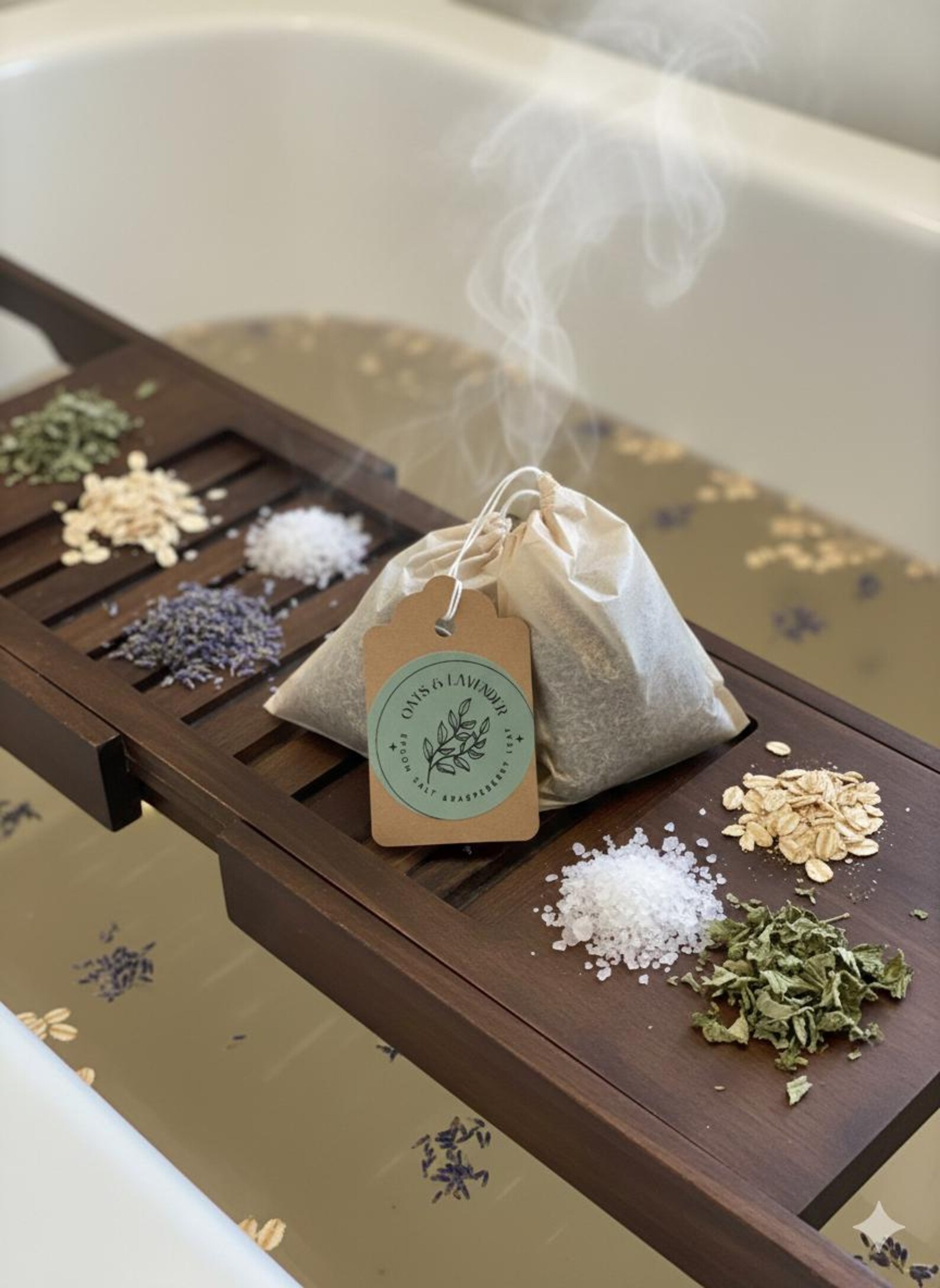Organic Bath Tea Bags: Calming Herbal Soak, Homemade - 4pk/8pk - Etsy