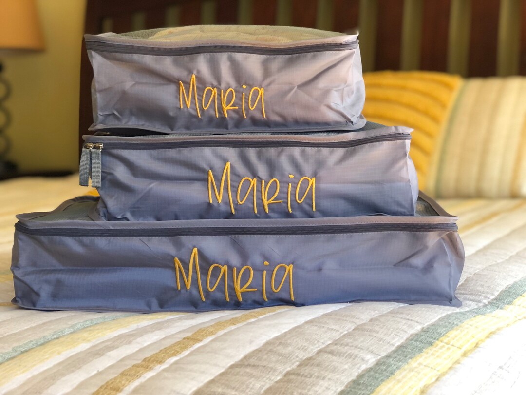 Personalized Travel Organizer, Personalized Packing Cubes, Travel Bags ...