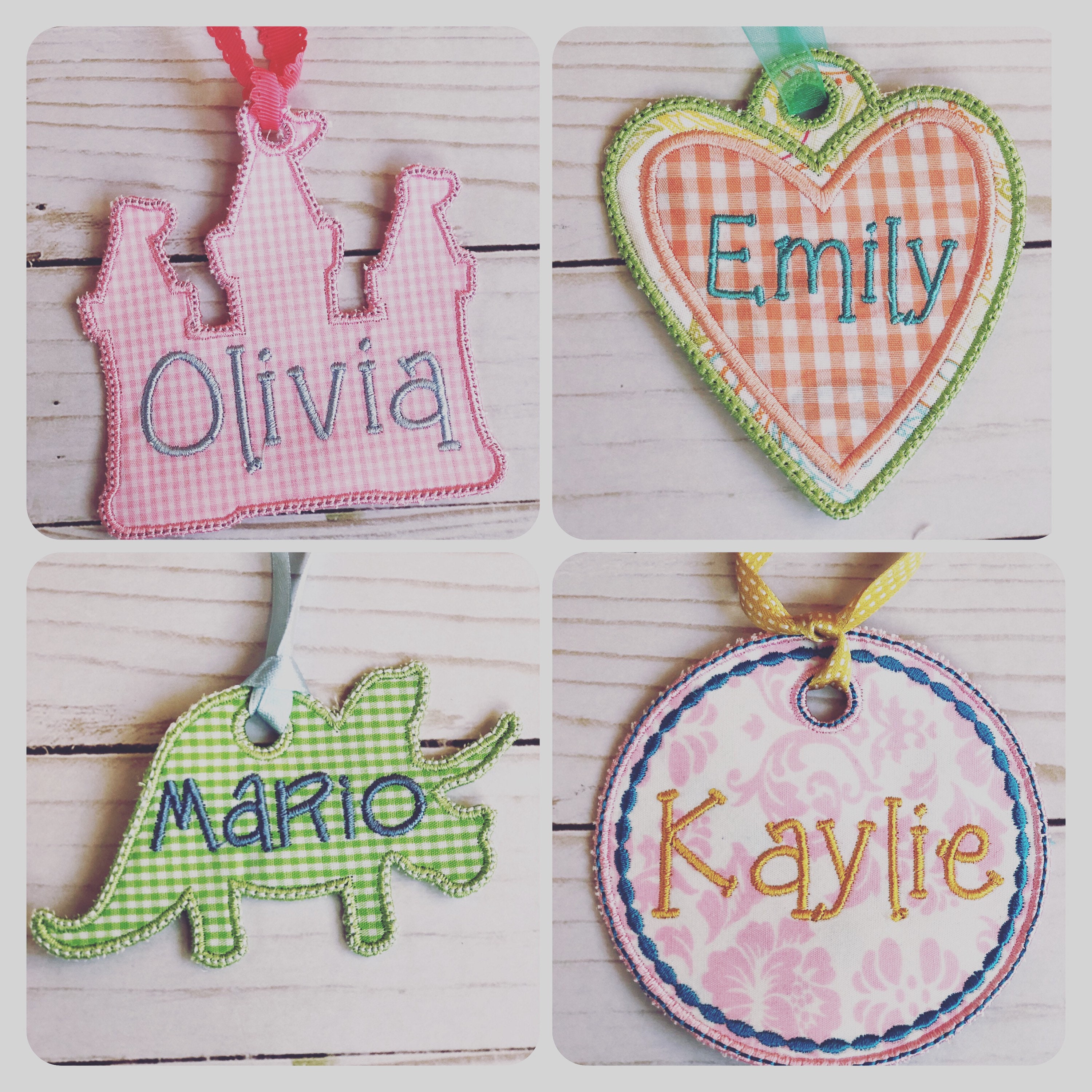 Name Tag Embroidered Name Tag Backpack Embroidered Tag - Etsy