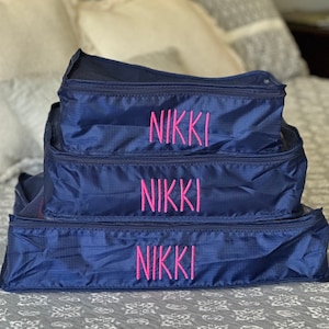 Personalized Travel Organizer, Personalized Packing Cubes, Travel Bags ...