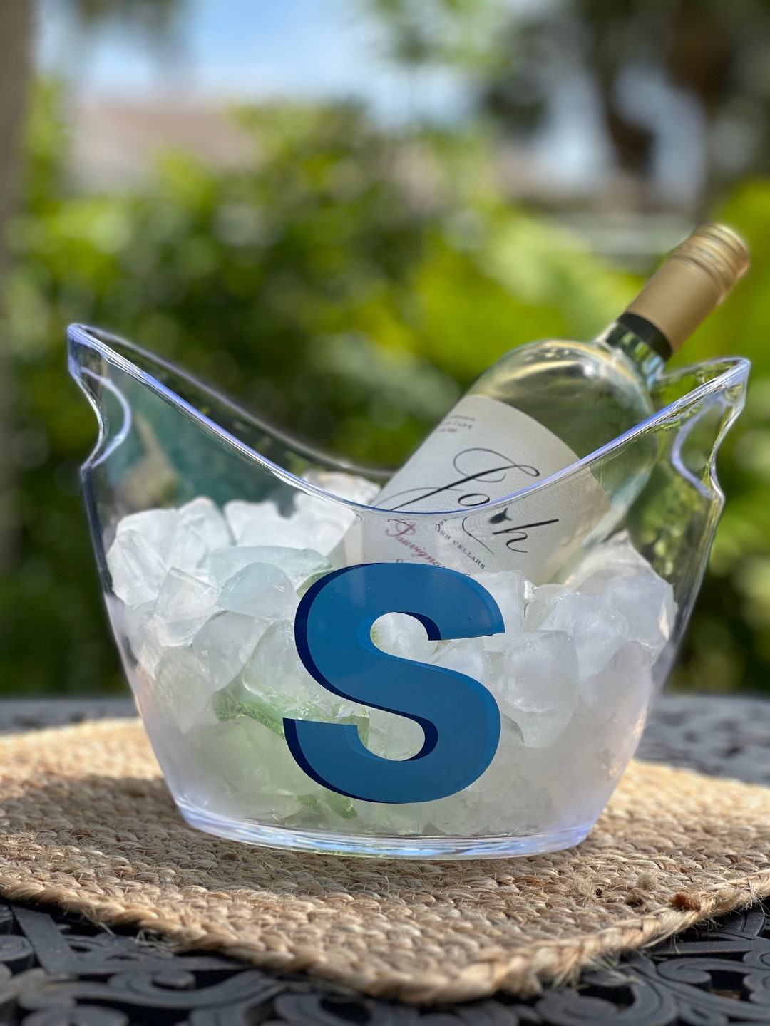 Monogrammed Ice Bucket - Etsy