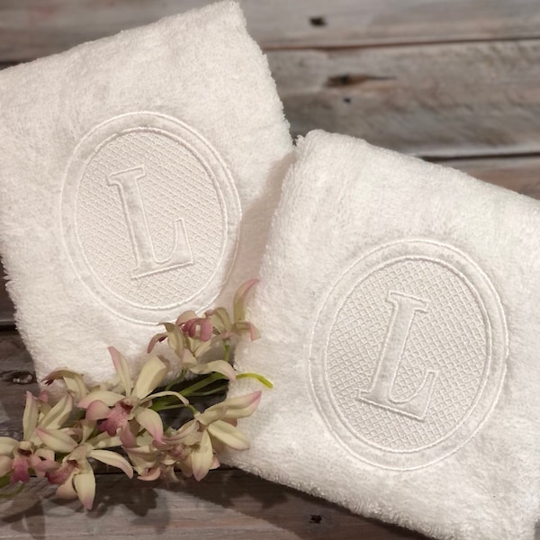 Monogram Hand Towel - Etsy