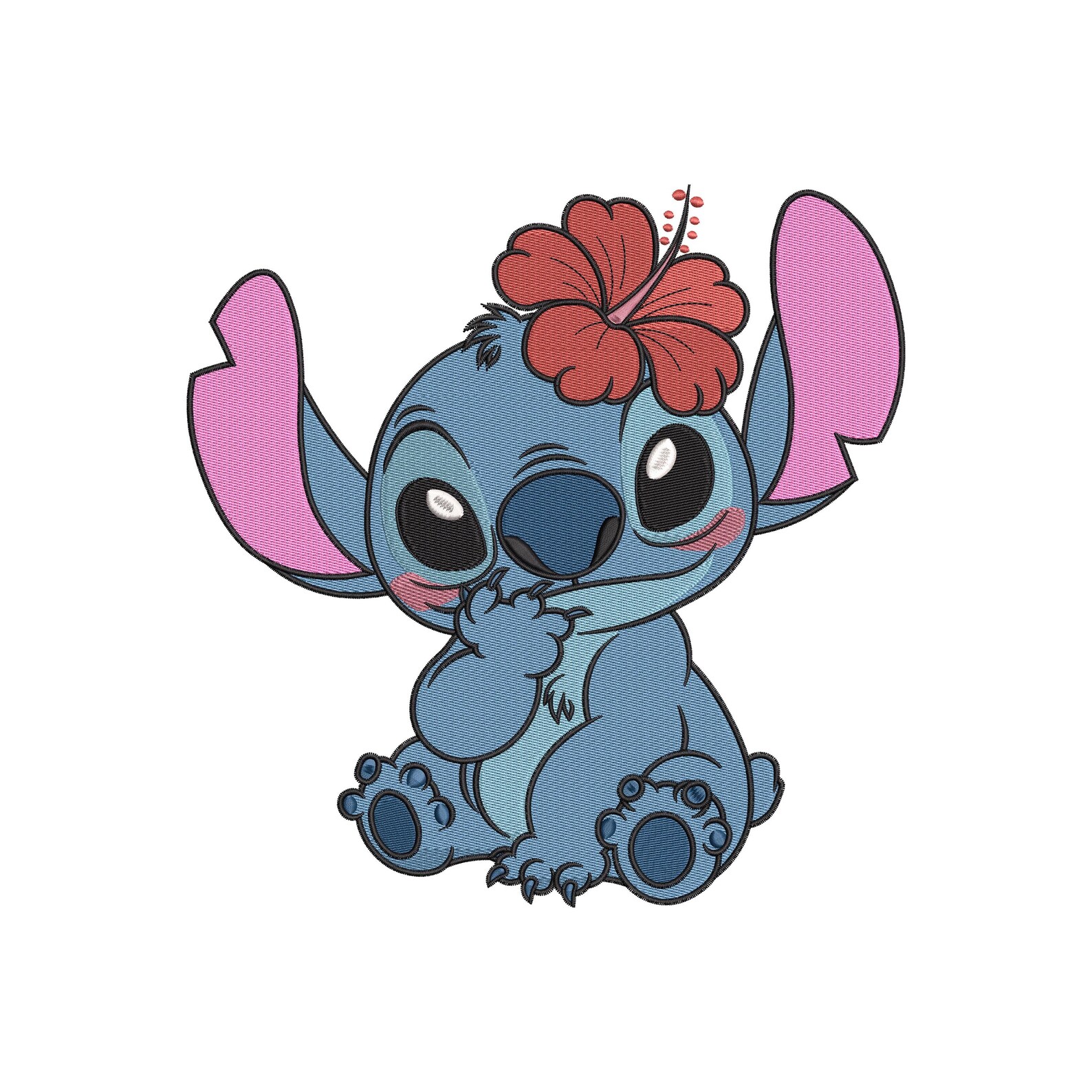 Cute Stitch Embroidery Design, Cartoon Character Machine Embroidery ...