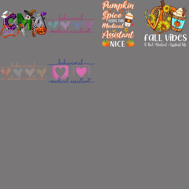 Medical Assistant PNG Bundle, Nurse Stethoscope Life Clipart, Funny ...