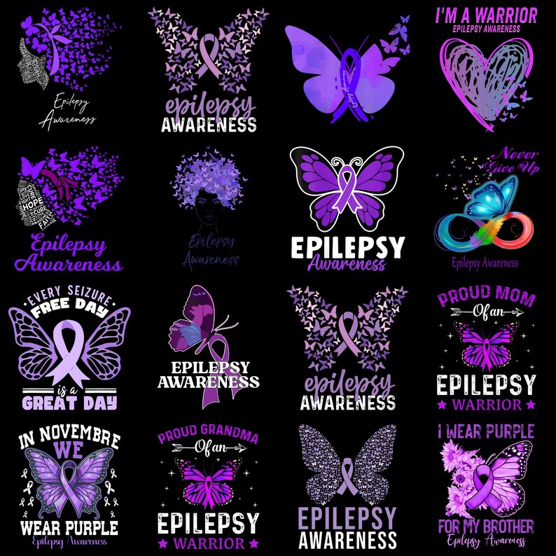 Epilepsy Awareness Tree PNG, Purple Ribbon Clipart Funny Sarcastic ...