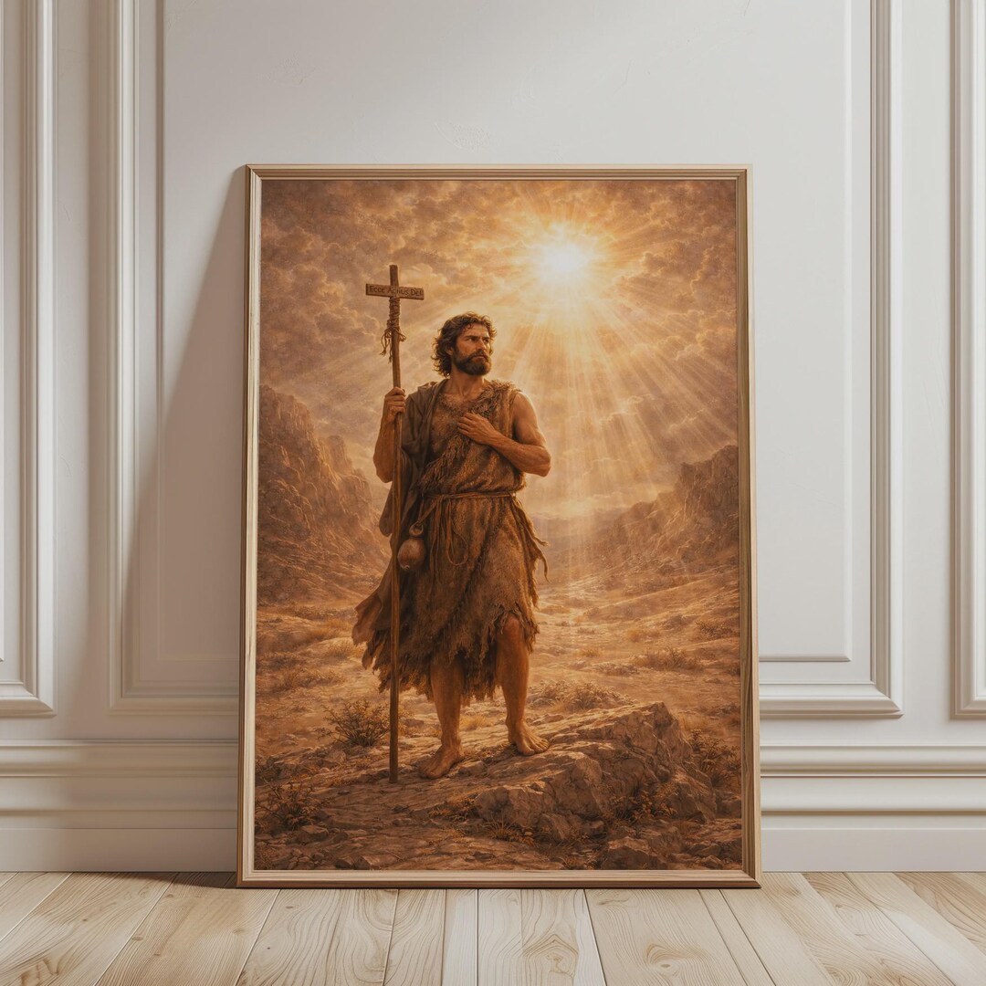 St. John the Baptist Wall Art • Christian Religious Printable Art for ...