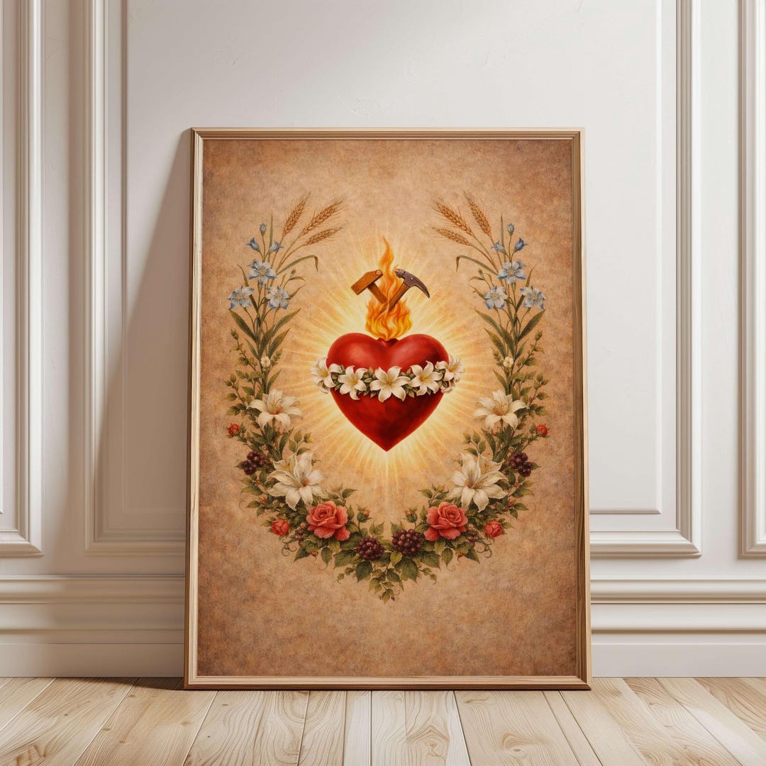 Most Chaste Heart of Saint Joseph Wall Art – Religious Christian ...