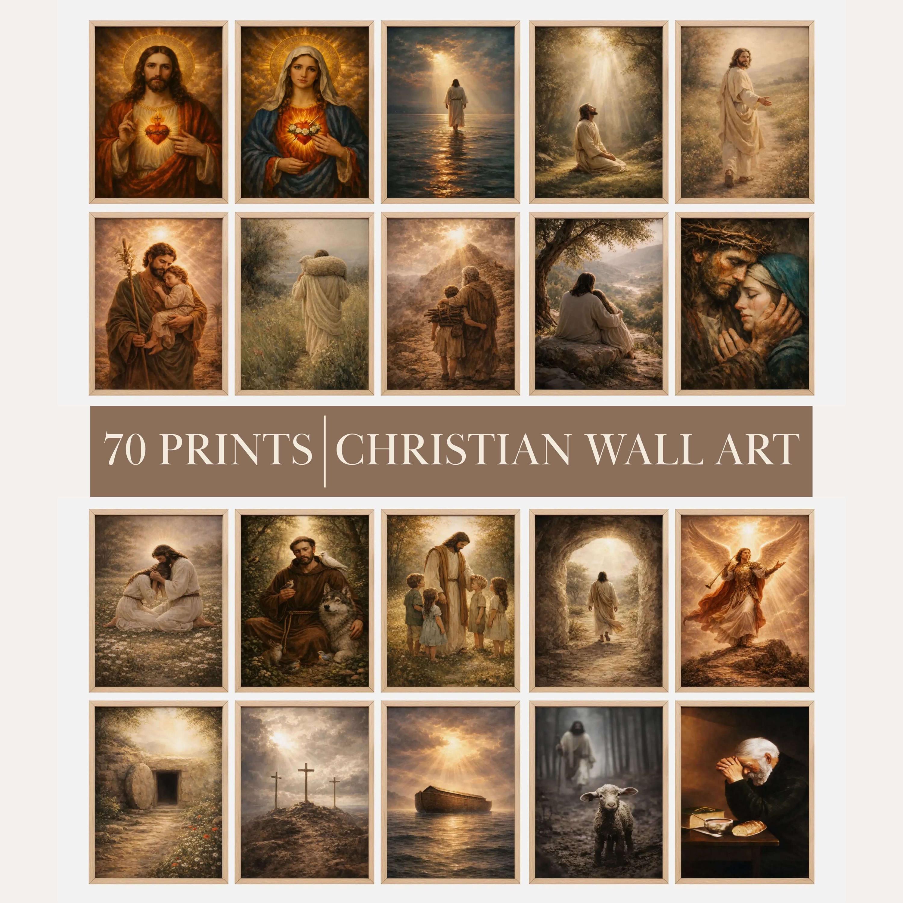 Christian Wall Art Bundle – Collection of 70 Printable Posters ...