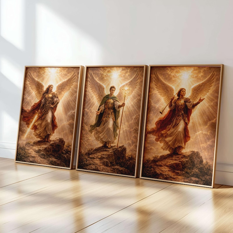 7 Archangels Paintings - Etsy