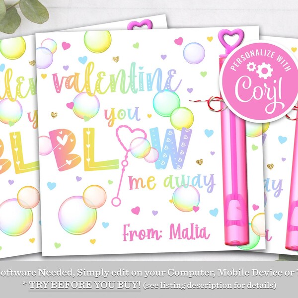 Valentine Bubbles - Etsy