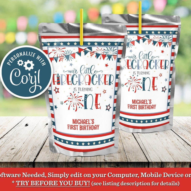 Firecracker Label - Etsy